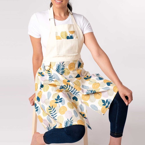 Split Leg Pottery Apron Crafts Apron Kitchen Apron With - Etsy