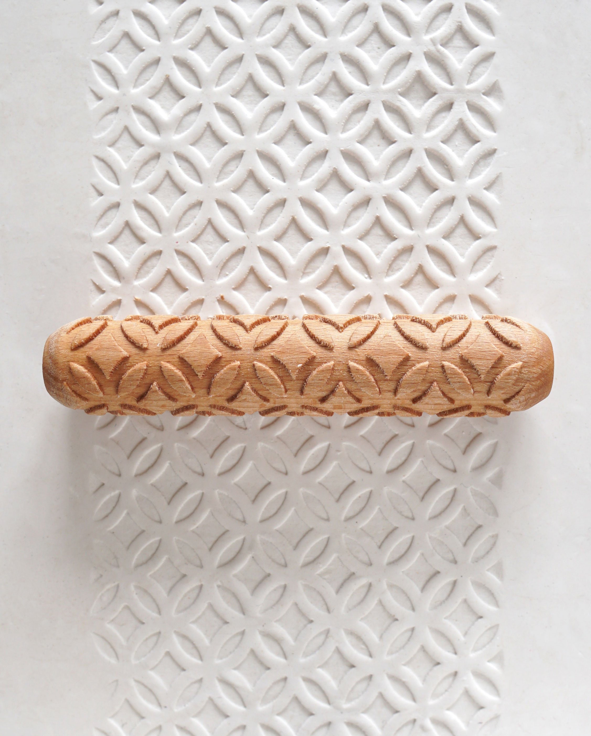 Clay Texture Roller, Pottery Hand Roller, Pastry Texture Roller - Coin ...