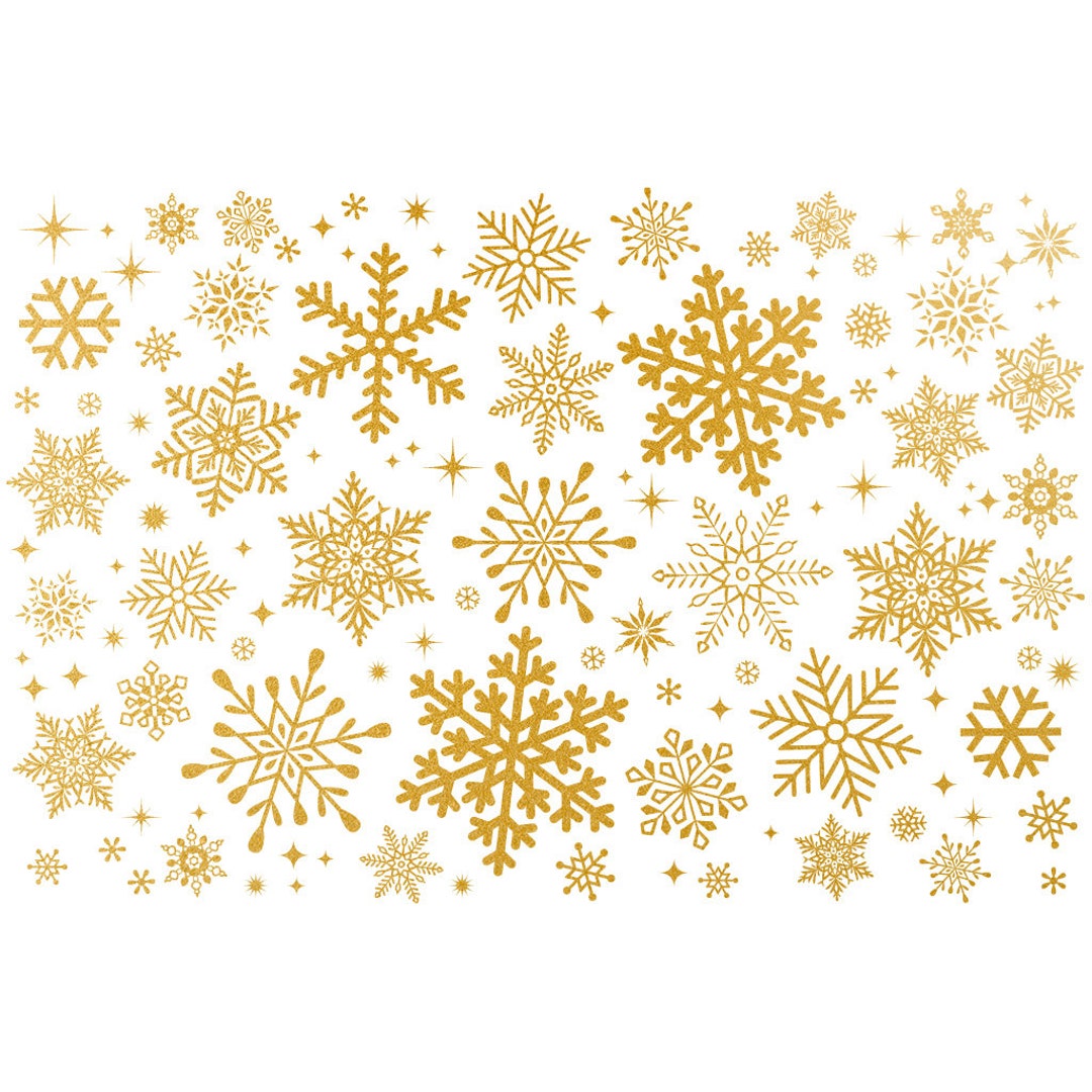 Ceramic Decal - Overglaze Gold Snow Flake - Etsy