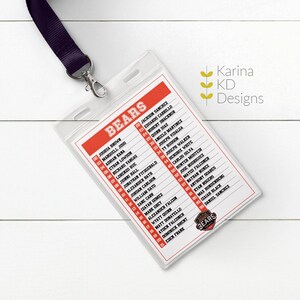 Personalized Team Roster Lanyard - Etsy
