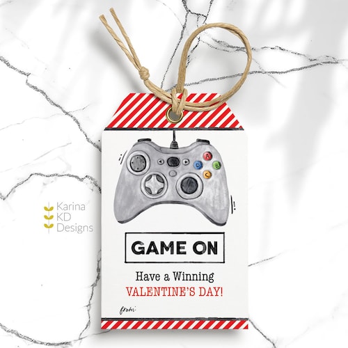 Video Game Valentine's Day Cards for Kids Printable V-day - Etsy