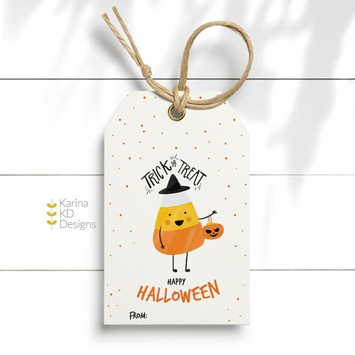 Bat Halloween Tags Halloween Gift Tags Trick or Treat Tags - Etsy