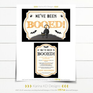 Halloween "we've Been Booed" CAT - Etsy