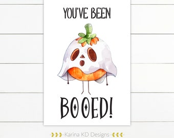 You've Been BOOED 2 Cookie Tag, Halloween You've Been Booed Cookie Bag ...