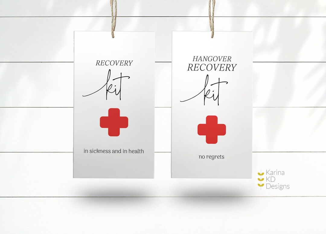 Recovery Kit Tags - Cross - Etsy
