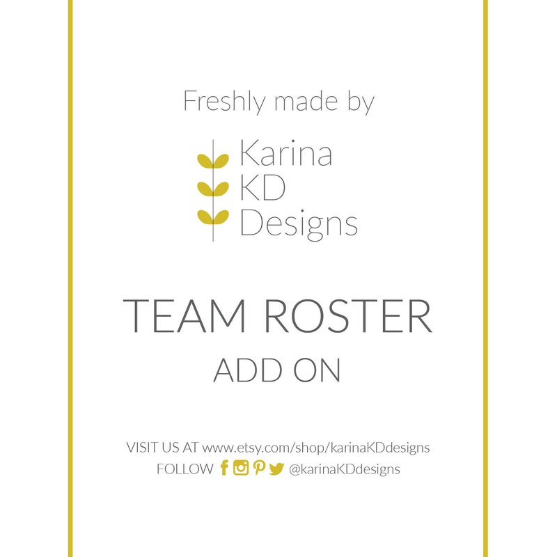 Names Baseball Roster - Etsy