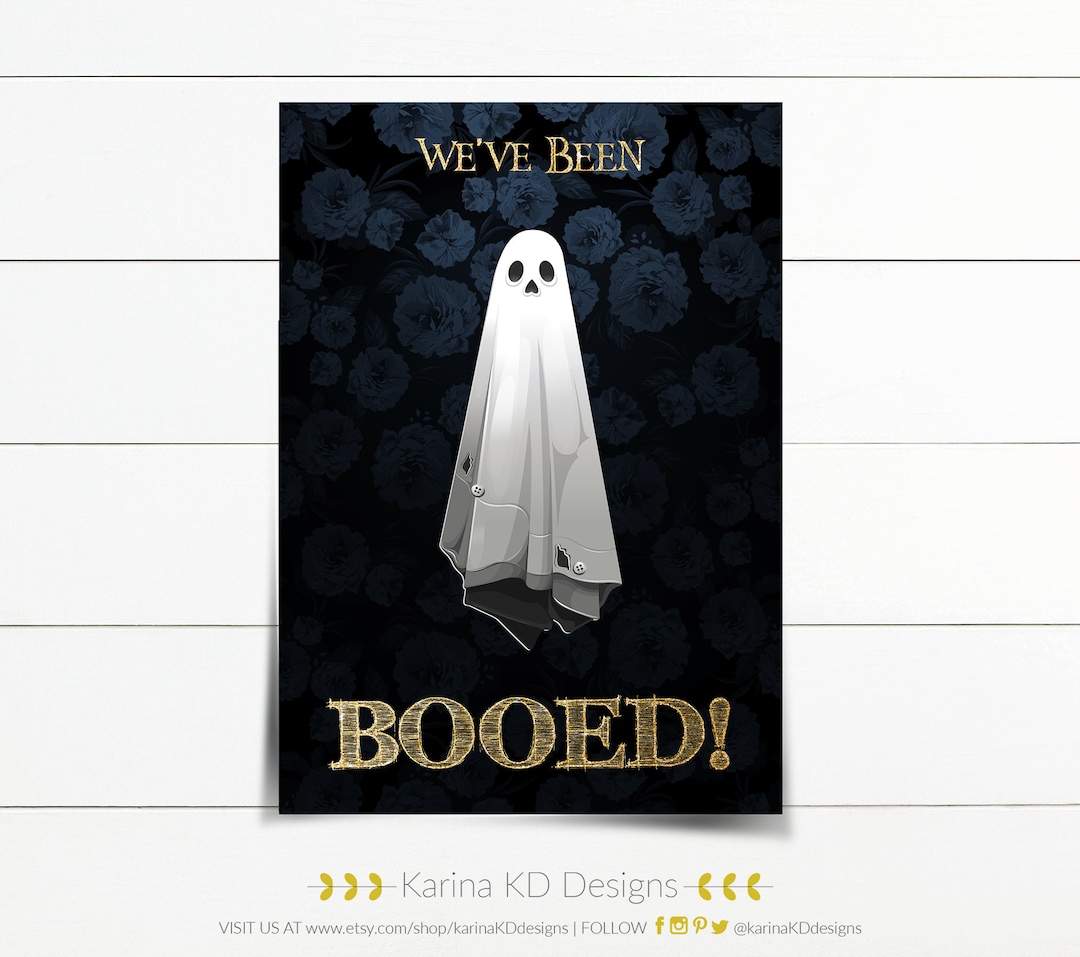 Halloween "we've Been Booed" Ghost - Etsy