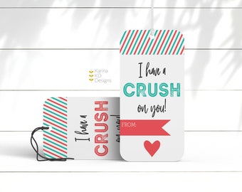 I Have a Crush on You Soda Can Valentine Printable- Instant Download ...