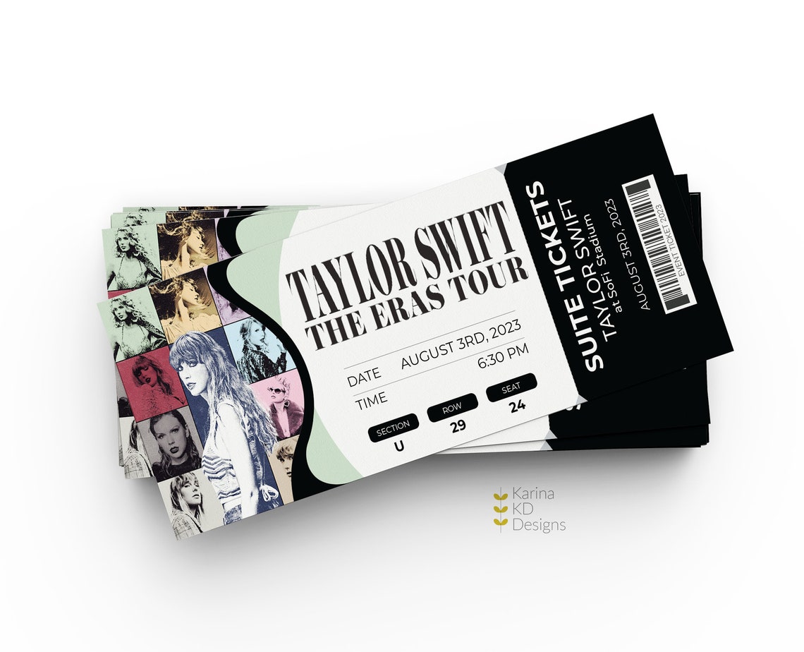 PERSONALIZED Event Ticket (sports, Concerts, Shows...) - Etsy