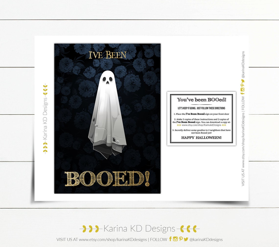 Halloween we've Been Booed Ghost - Etsy