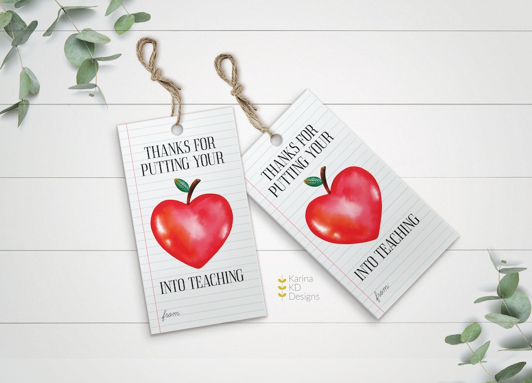 Thank's for Putting Your Heart Into Teaching - Etsy