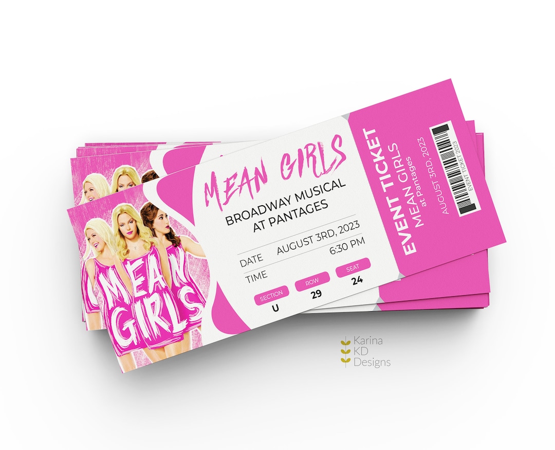 PERSONALIZED Event Ticket (sports, Concerts, Shows...) - Etsy