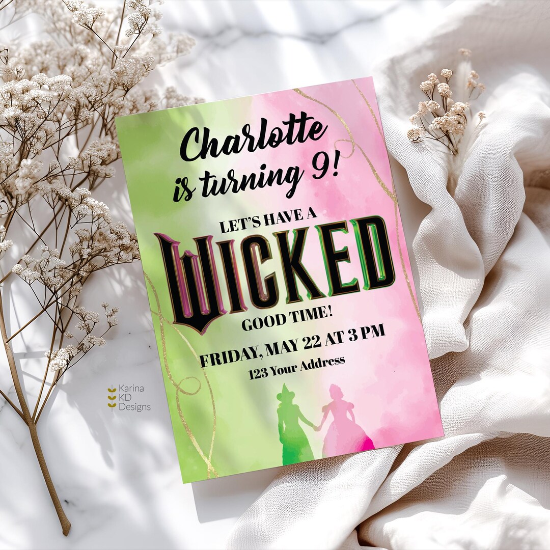 Wicked Good Time Invitation - Etsy