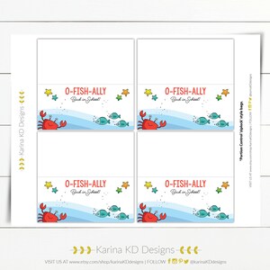O-fish-ally Snack Bag Tags - Etsy
