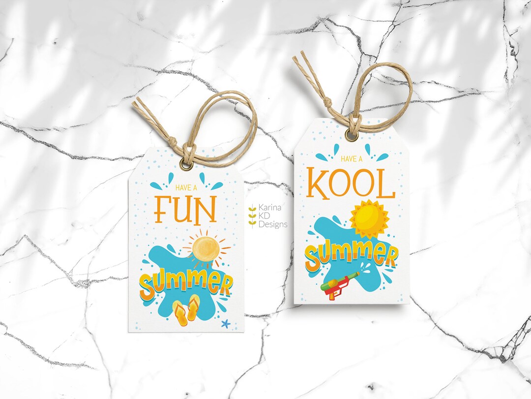 Have a FUN Summer & Have a KOOL Summer - Tags - Etsy