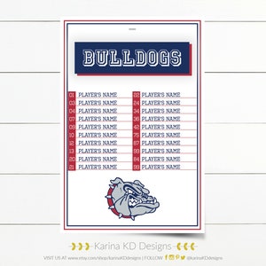 Personalized Team Roster Lanyard - Etsy