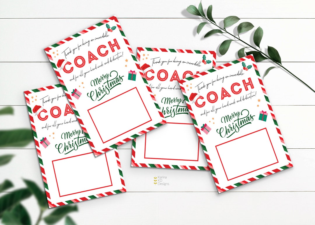 Coach Merry Christmas Gift Card Holder - Etsy
