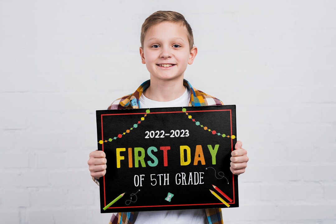 Black 1st and Last Day of School Signs 8x10 get All - Etsy