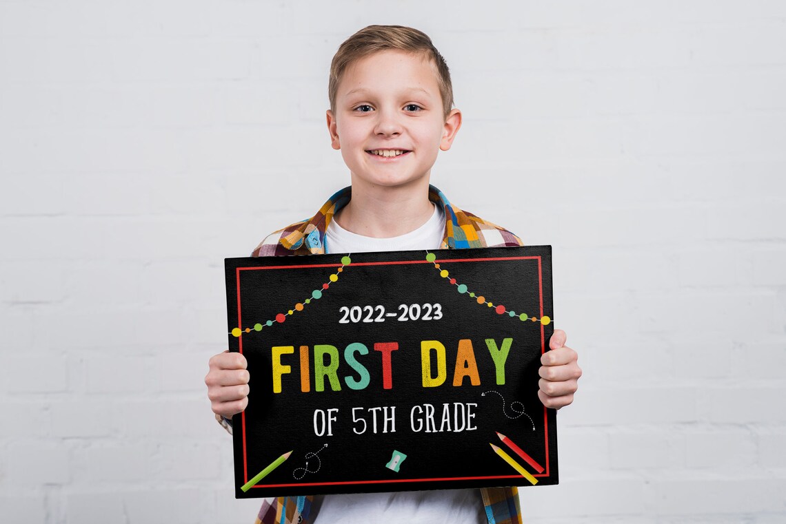 Black 1st and Last Day of School Signs 8x10 get All - Etsy