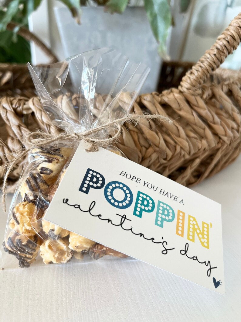 Have a POPPIN' Valentine's Day Tags - Etsy
