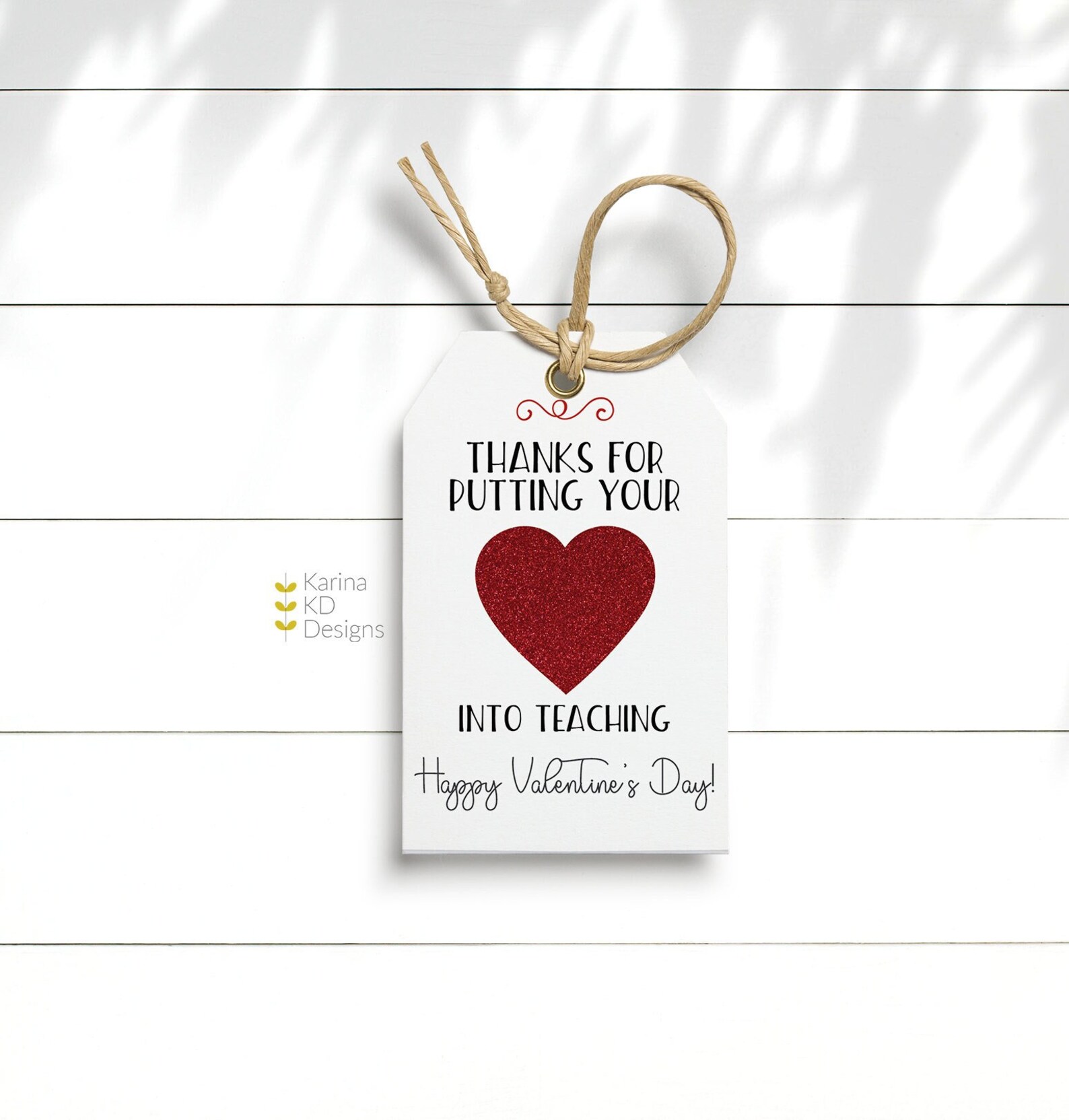 RED - Thank's for Putting Your Heart Into Teaching - Valentine's Day ...