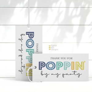 Thanks for POPPIN' by My Party - Tags - Etsy