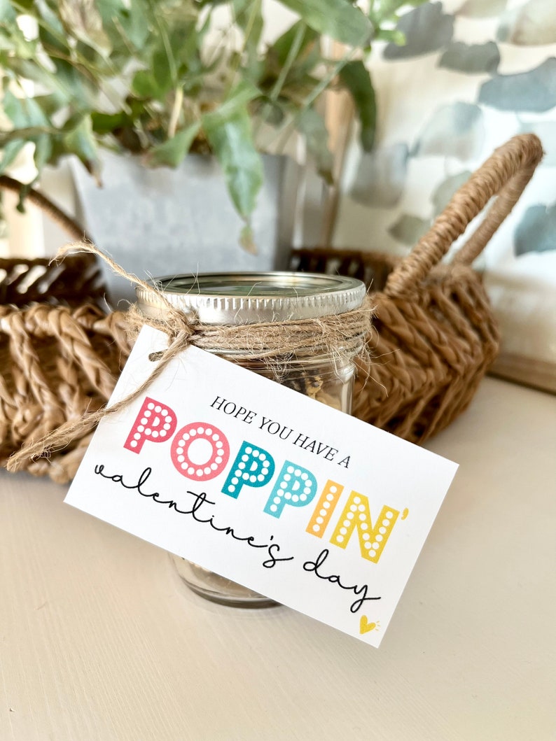Have a POPPIN' Valentine's Day Tags | Etsy