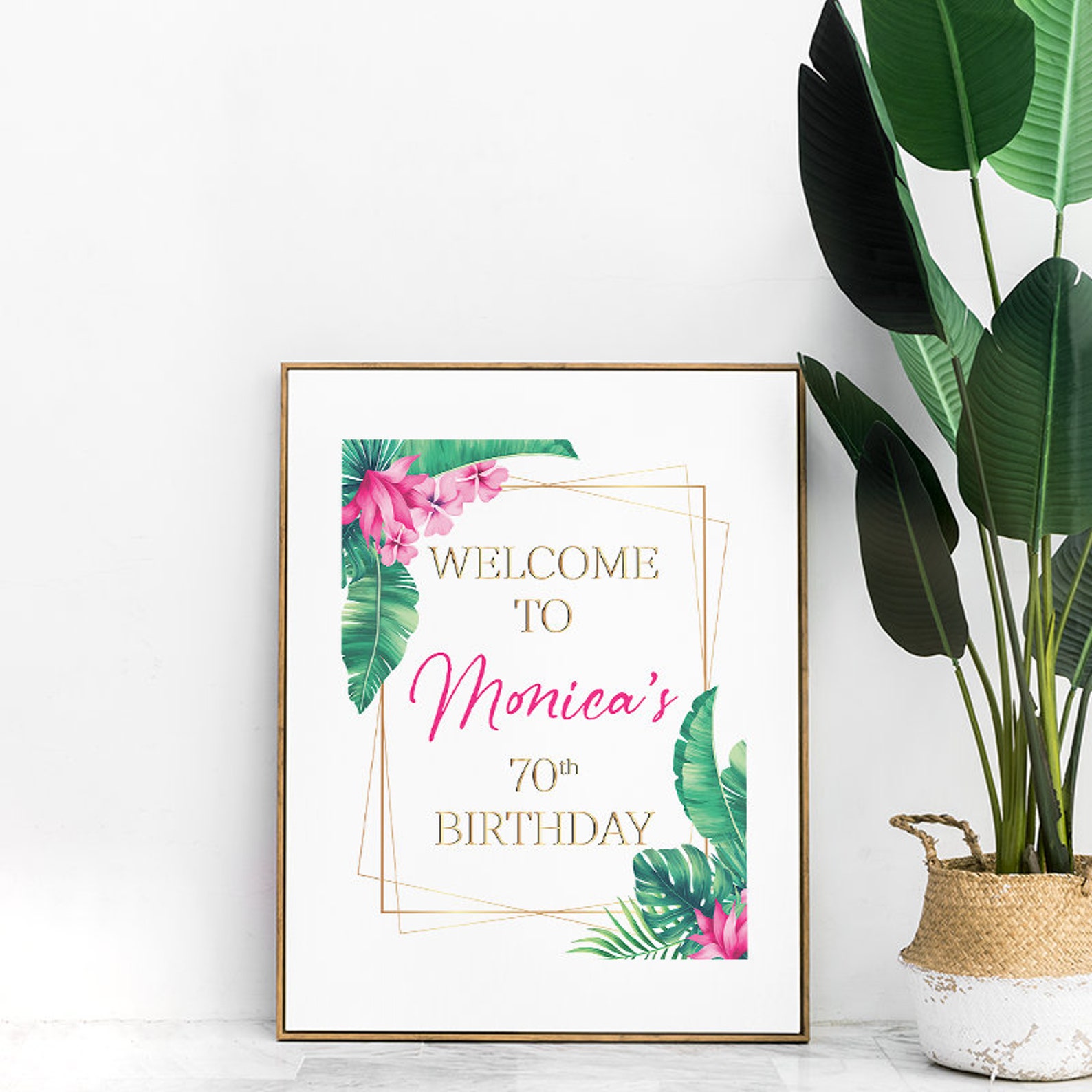 Tropical Welcome Sign - Etsy