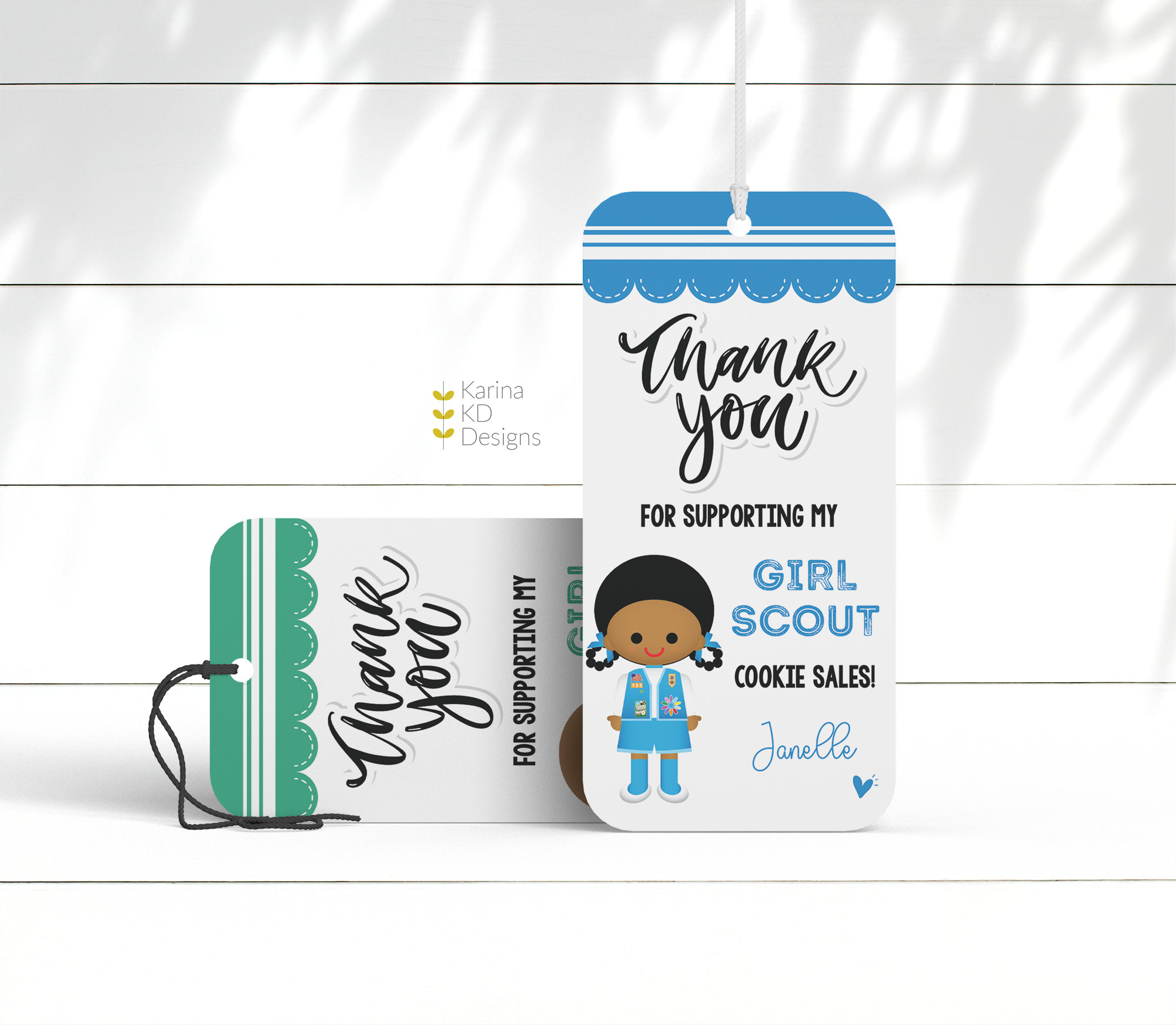 Personalized Girl Scout Thank You Tags 2022 | Etsy