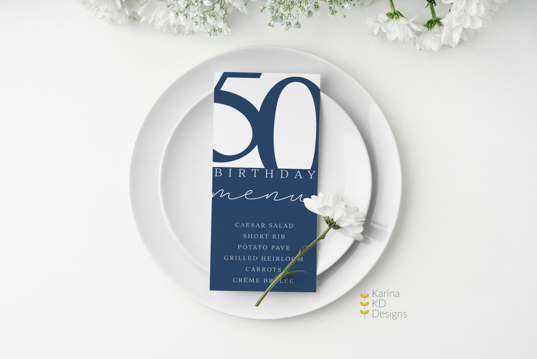 Milestone Color Block Menu - Etsy