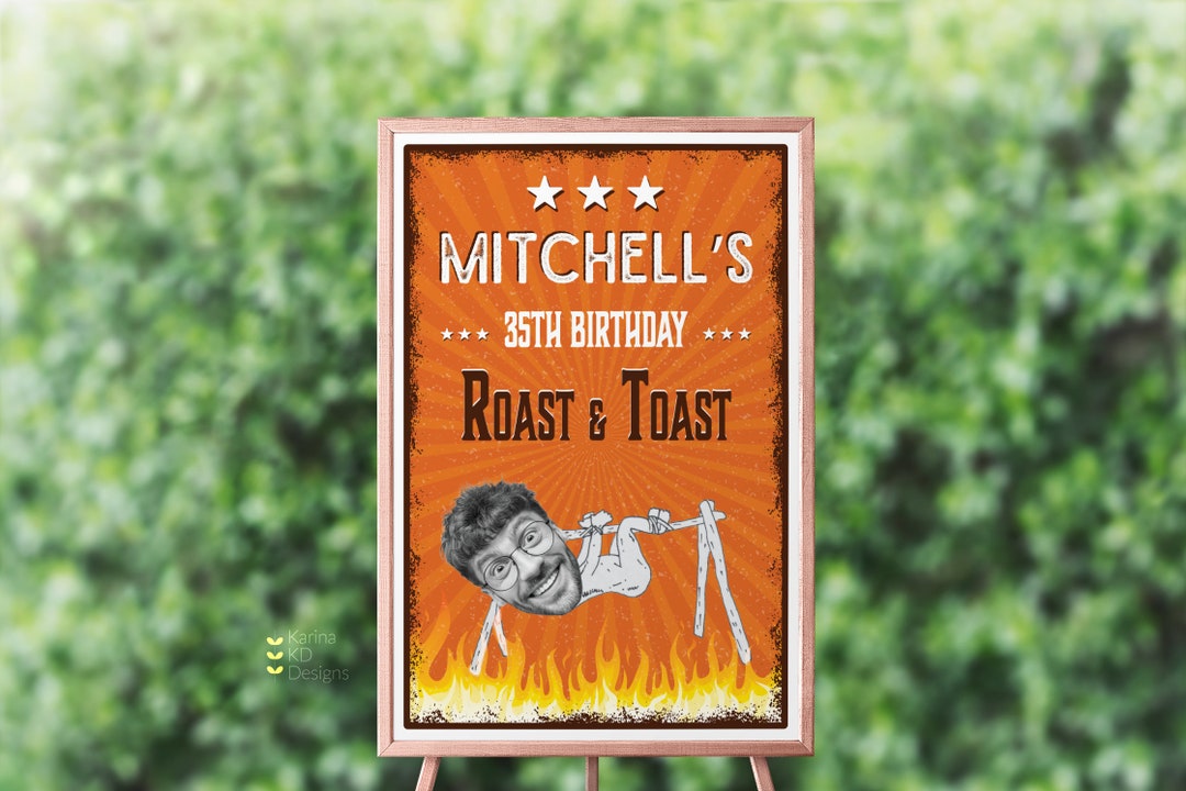 Roast & Toast Party Sign - Etsy