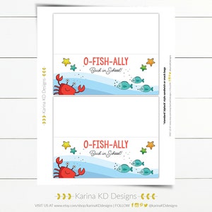 O-fish-ally Snack Bag Tags - Etsy