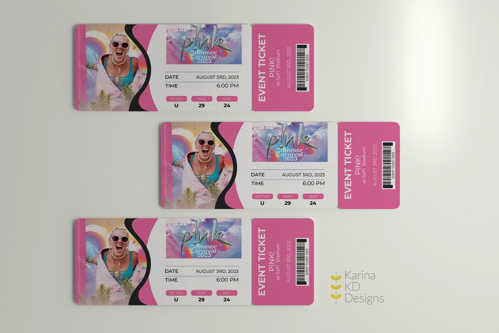 PERSONALIZED Event Ticket (sports, Concerts, Shows...) - Etsy