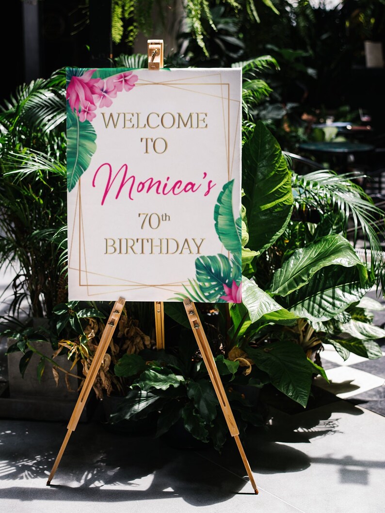 Tropical Welcome Sign - Etsy
