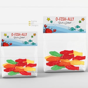 O-fish-ally Snack Bag Tags - Etsy