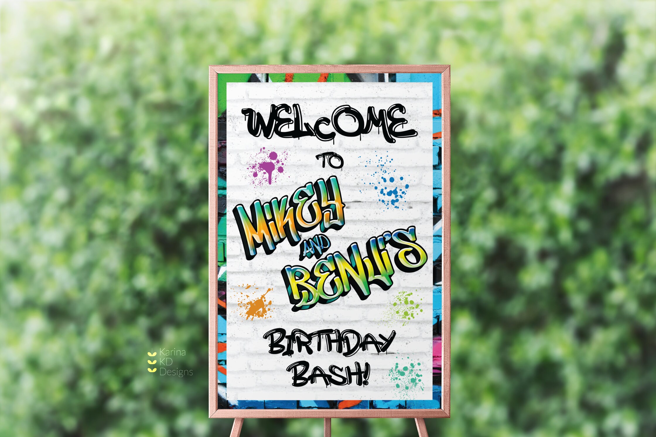 Graffiti Welcome Sign - Etsy
