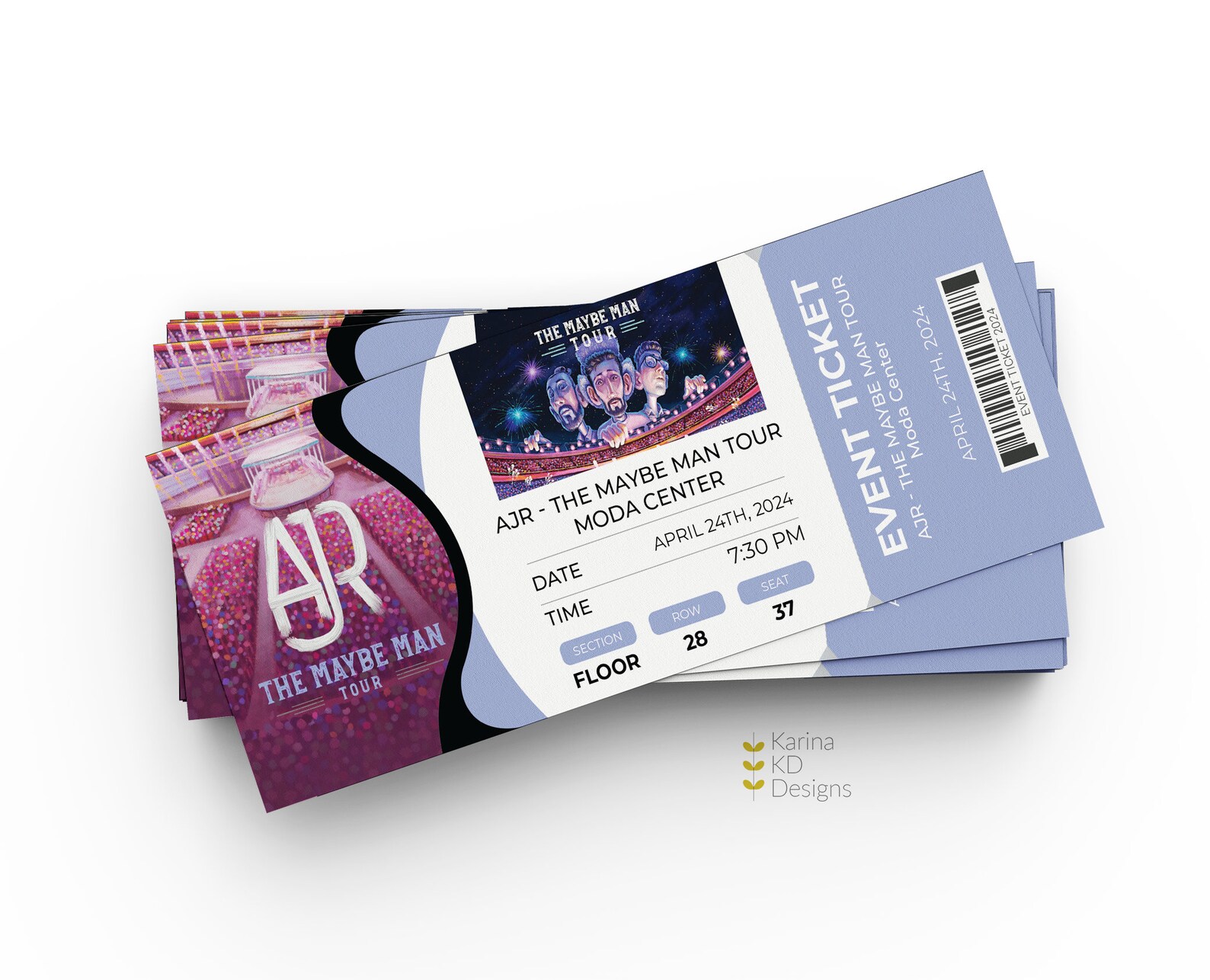 PERSONALIZED Event Ticket (sports, Concerts, Shows...) - Etsy