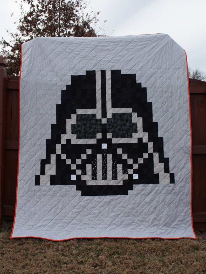 The Dark Side Quilt Pattern! an Unofficial Darth Vader/star Wars Modern ...