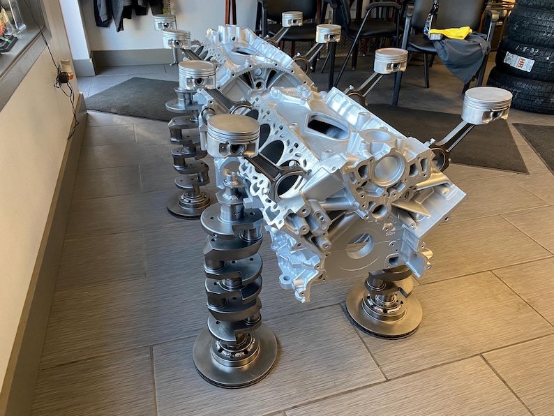 Custom Up-cycled Automotive Engine Block and Wheel Tables (contact Us ...