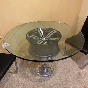 Custom Up-cycled Automotive Engine Block and Wheel Tables (contact Us ...