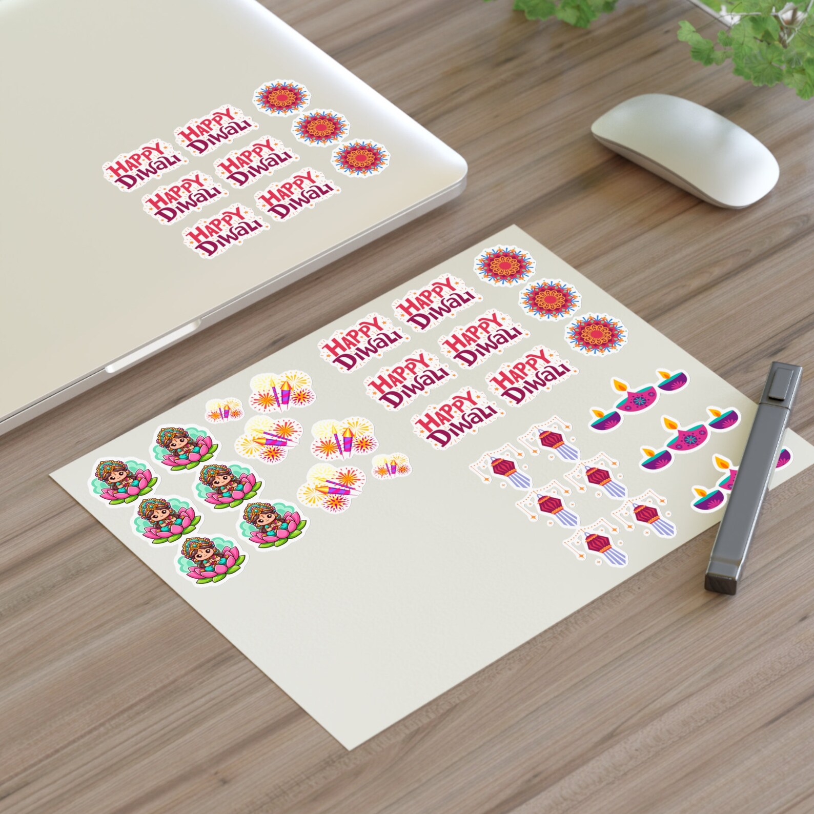 Diwali Stickers Diwali Present Diwali Gift Lakshmi Stickers Diwali ...