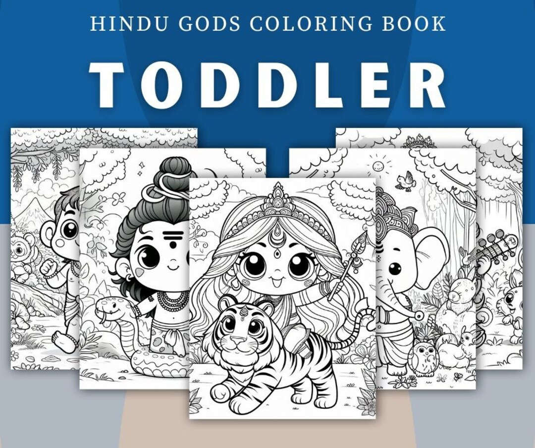 Hindu Coloring Book, Desi Coloring Book, Indian Coloring Book, Desi ...