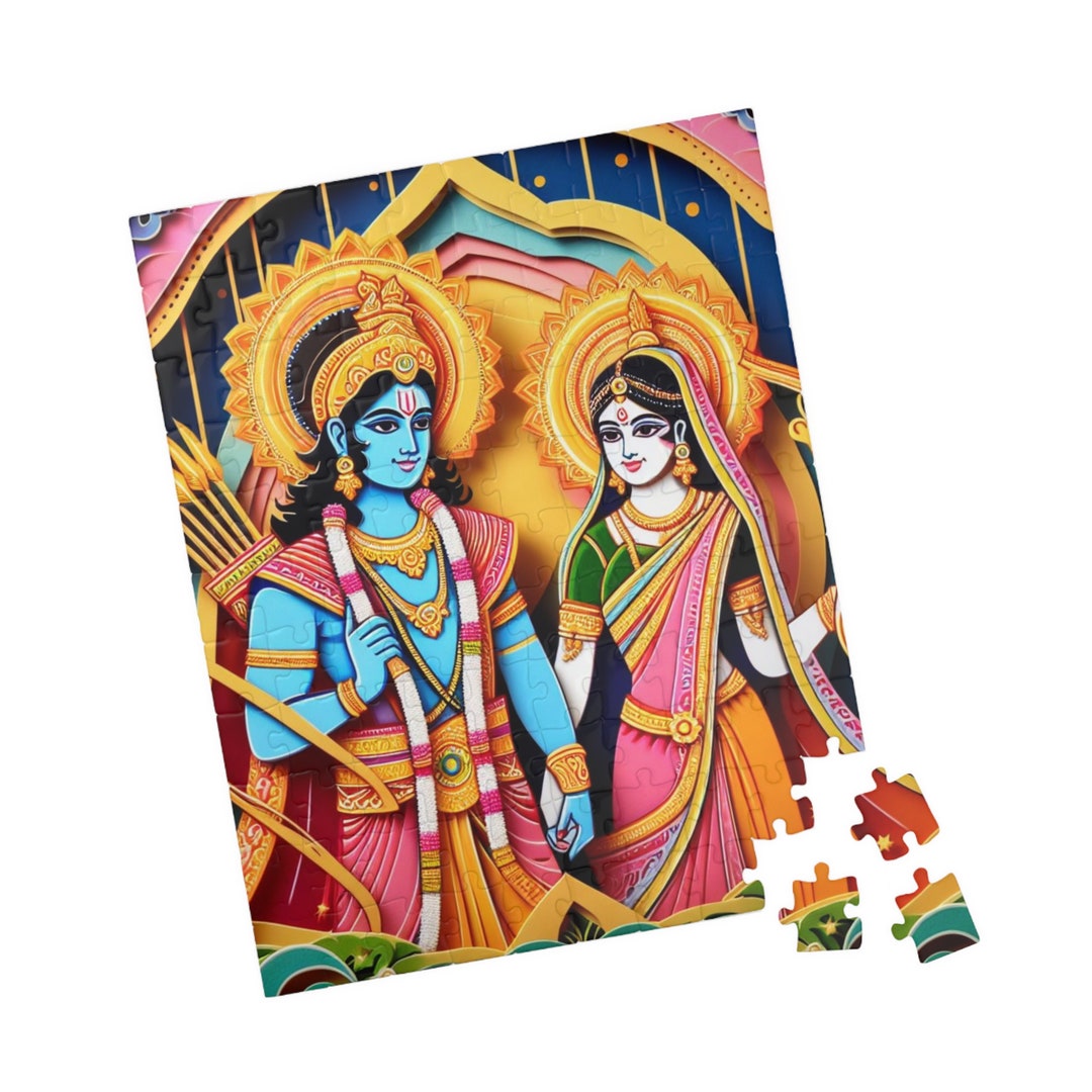 Ram and Sita Puzzle Lord Rama Puzzle Hindu Puzzle Desi Puzzle Indian ...