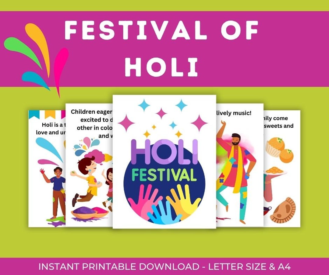 Preschool Holi Book Holi Festival Kindergarten Holi Indian Festival ...
