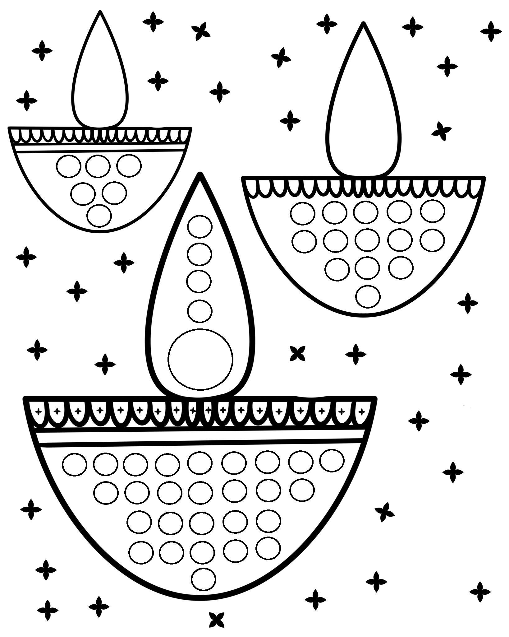 Diya Coloring Pages