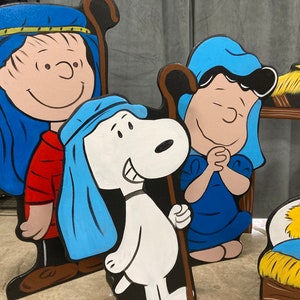 Peanut Gang Nativity Yard Display - Etsy