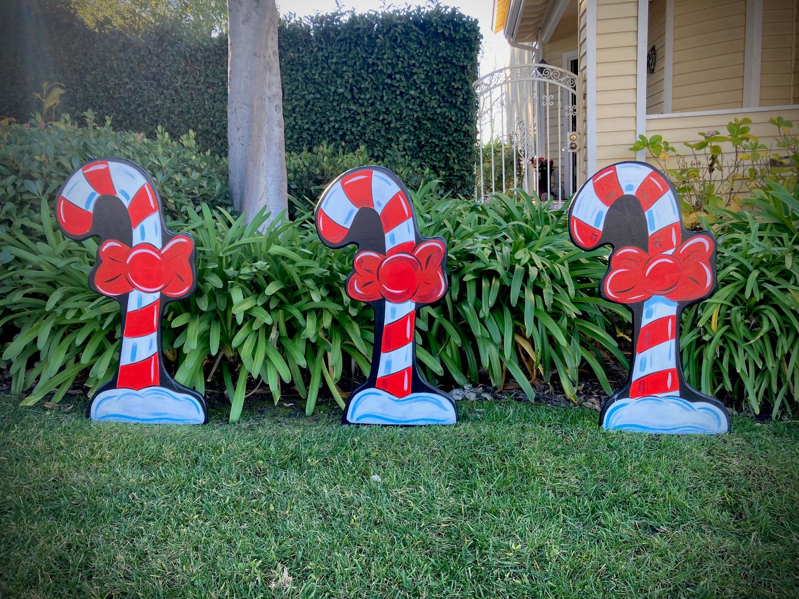 Christmas Candy Cane Yard Display - Etsy