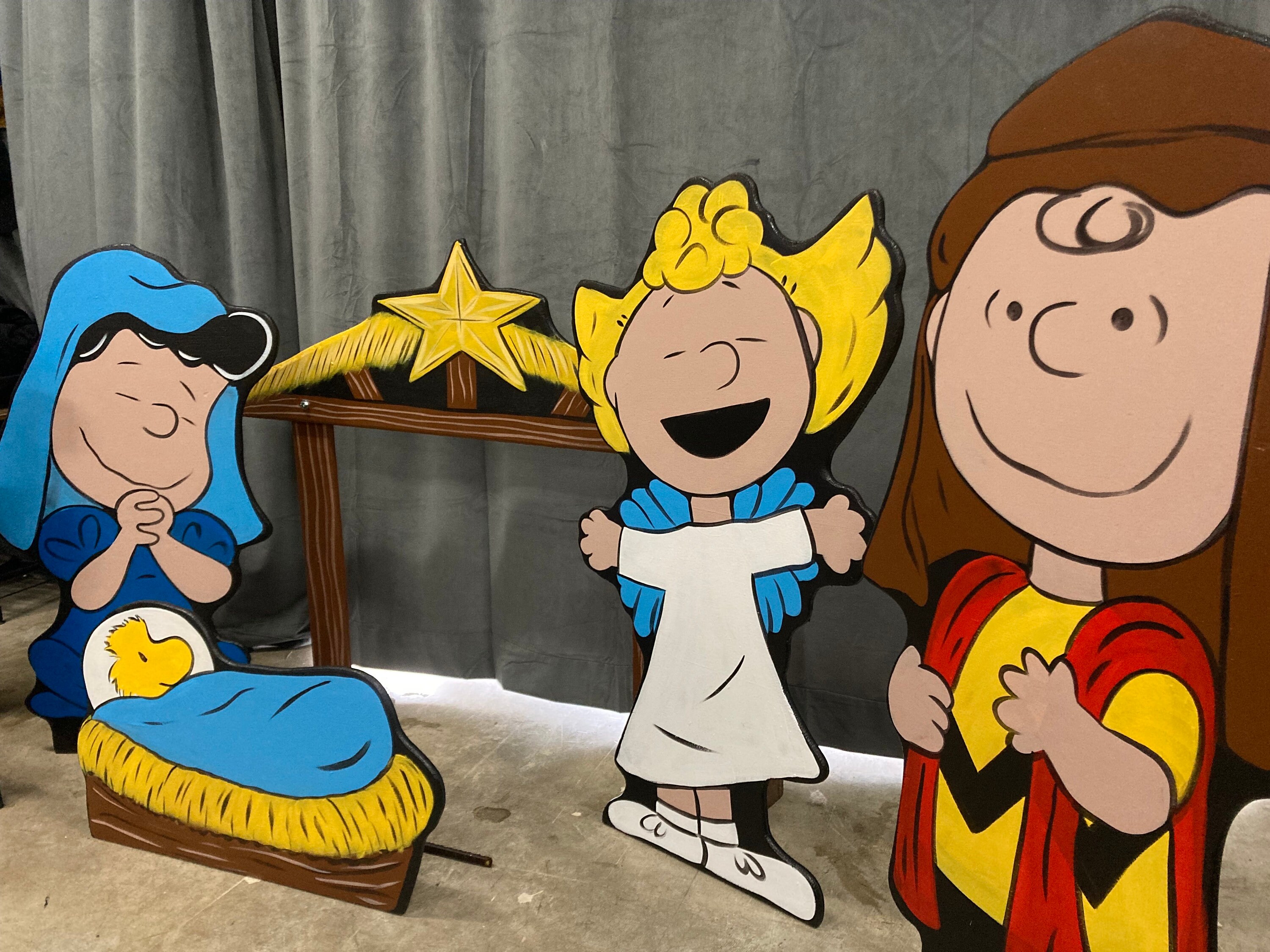 Peanut Gang Nativity Yard Display - Etsy