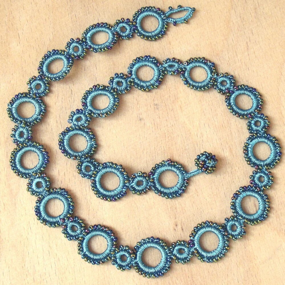 Turkish OYA Lace - Necklace - Ring *8 Colors / Crocheted Jewelry ...