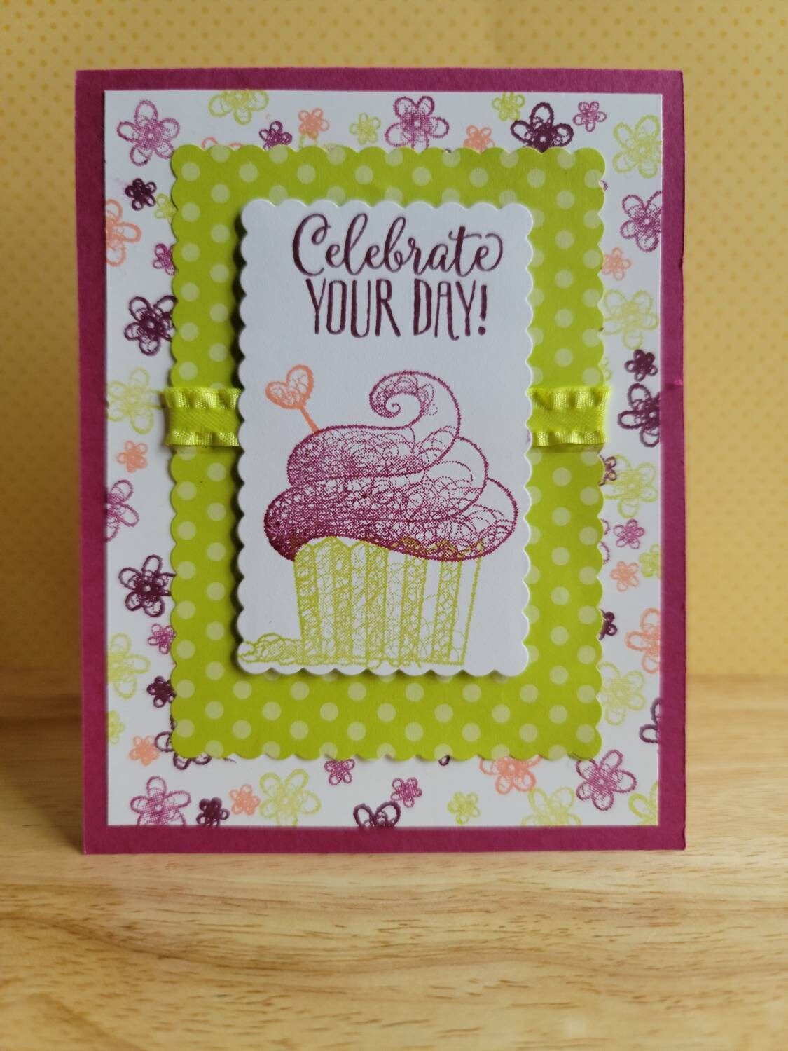 Cupcake Birthday Card - Etsy